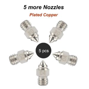 Sprite Extruder Pro Upgrade Heater Block Kit 300℃ High Temperature Chrome Copper Titanium Heatbreak Plated Copper Nozzle for Creality Ender 3 S1/Ender3 S1 Pro/CR10 Smart Pro,Sermoon V1 3D Printer