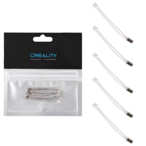 official creality original ender 3 s1 thermistor sensor 5 pack, ntc100kΩ 3950k 3d printer hotend replacement parts thermistor temp sensor compatible with sprite extruder heater block