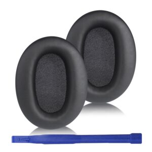 wh-ch710n replacement earpads ear cushions,ear pads for sony wh-ch700n, wh-ch710n, wh-ch720n headphones, ear cushions with soft protein leather, ear comfort memory foam (black)