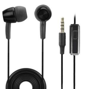 in-ear stereo earbuds compatible with sony wf-1000xm3 digital+ hands-free built-in microphone true solid crisp clear audio! (3.5mm, 1/8, 3.5ft, black)