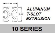 Roll-in T-Nut with Set Screw | 1/4-20 Tap | 24 Pack |10 Series T-Slot | Compatible with 80/20: 3313