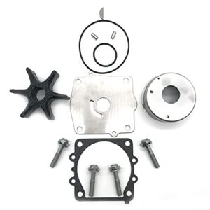 motoceo replaceable water pump impeller repair kit for yamaha outboard 6n6-w0078-01 6n6-w0078-02 18-3313-1 115 130hp 1997-2009