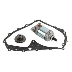 rareelectrical new starter and drive kit compatible with arctic cat atv 366 4x4 auto 2008 2009 0837-009 3313-433 0837009 3313433