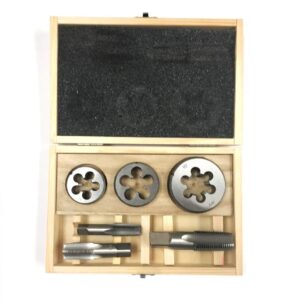 HHIP 1011-3313 6 Piece 1/4-1/2" Npt Taper Pipe Tap and Die Set