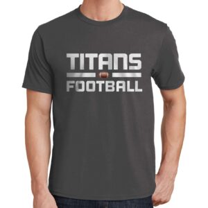 titans football mens t-shirt sports team 3313 (2x-large,charcoal)