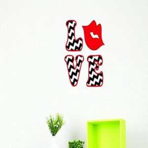 design with vinyl us v jer 3313 1 top selling decals love wall art size: 10 inches x 20 inches color: multi, 10" x 20"