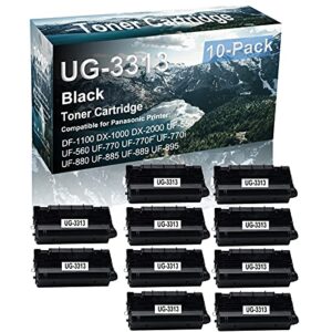 10-pack（black） compatible high capacity ug3313 | ug-3313 laser toner cartridge use for panasonic uf-770 uf-770f uf-770i printer