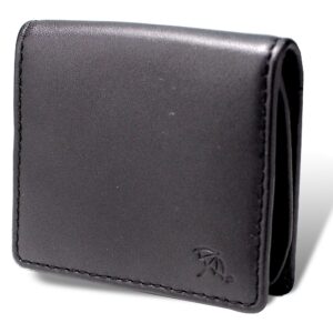 arnold palmer apz-3313 coin purse box, coin case, sheepskin leather, black