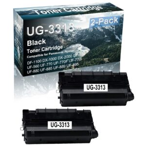 2-pack（black） compatible high capacity ug3313 | ug-3313 laser toner cartridge use for panasonic uf-770 uf-770f uf-770i printer