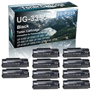 credibility store 10-pack compatible laser printer cartridge (high yield) replacement for panasonic ug3350 | ug-3313 printer toner use for uf-5100 uf-5300 uf-580 uf-584 uf-585 printer