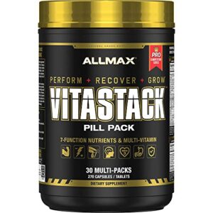 allmax nutrition vitastack, vitamin & nutrient stack packs, 30 pack