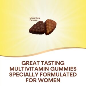 Nature's Way Alive! Women's Daily Gummy Multivitamins, 16 Vitamins & Minerals, Energy Metabolism*, Hair Skin & Nails*, Vegetarian, Mixed Berry Flavored, 150 Gummies (Packaging May Vary)