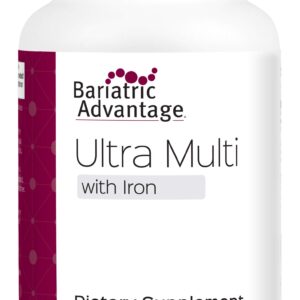 Bariatric Advantage Ultra Multivitamin with Iron - Ultra Multi with Iron - Capsule Format Multivitamin - Provides Full Complex of B Vitamins - with Vitamin C, Chromium & More - 90 Capsules