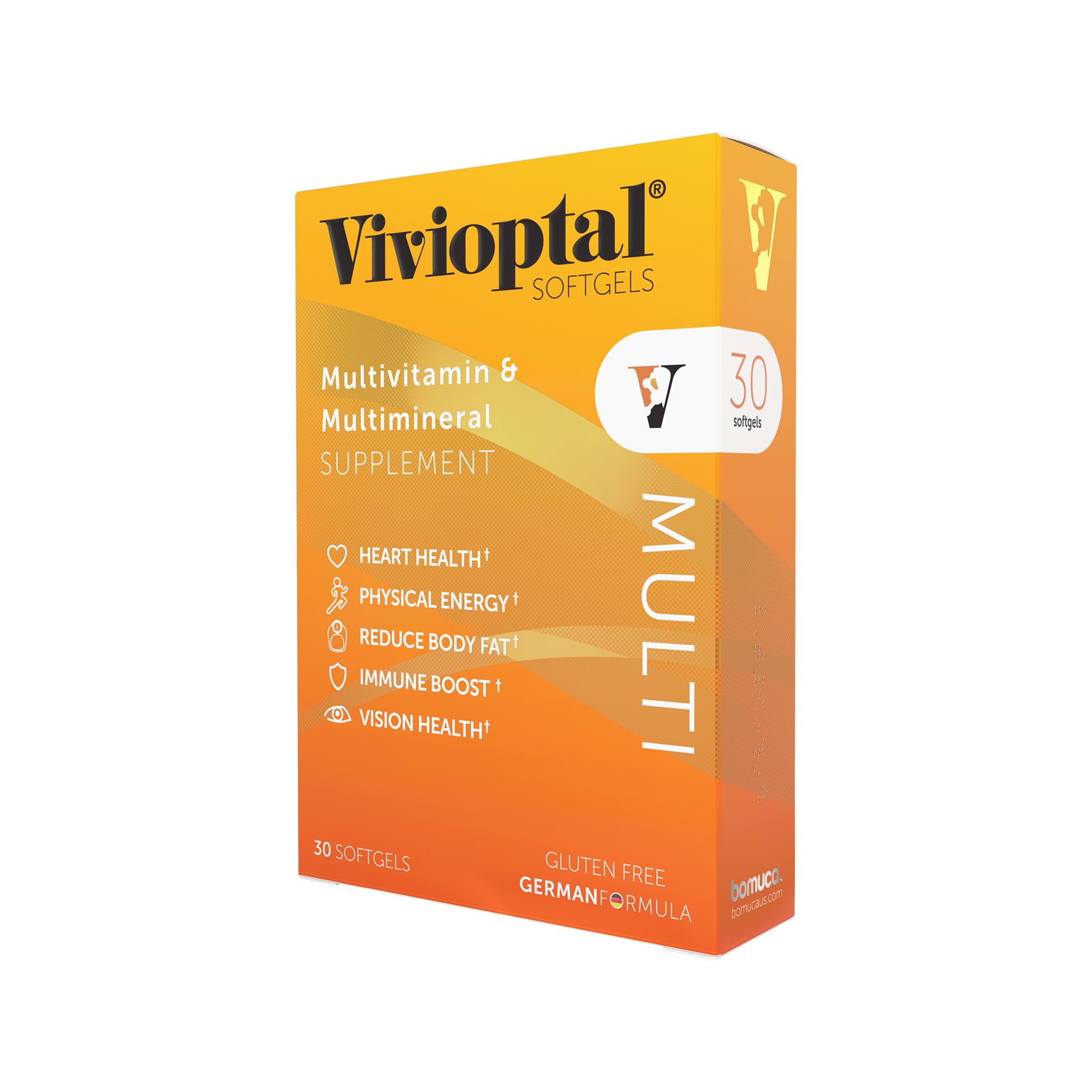 Vivioptal Multi 30 Softgels - Multivitamin & Multimineral Supplement - Lipotropic Substances & Trace Elements