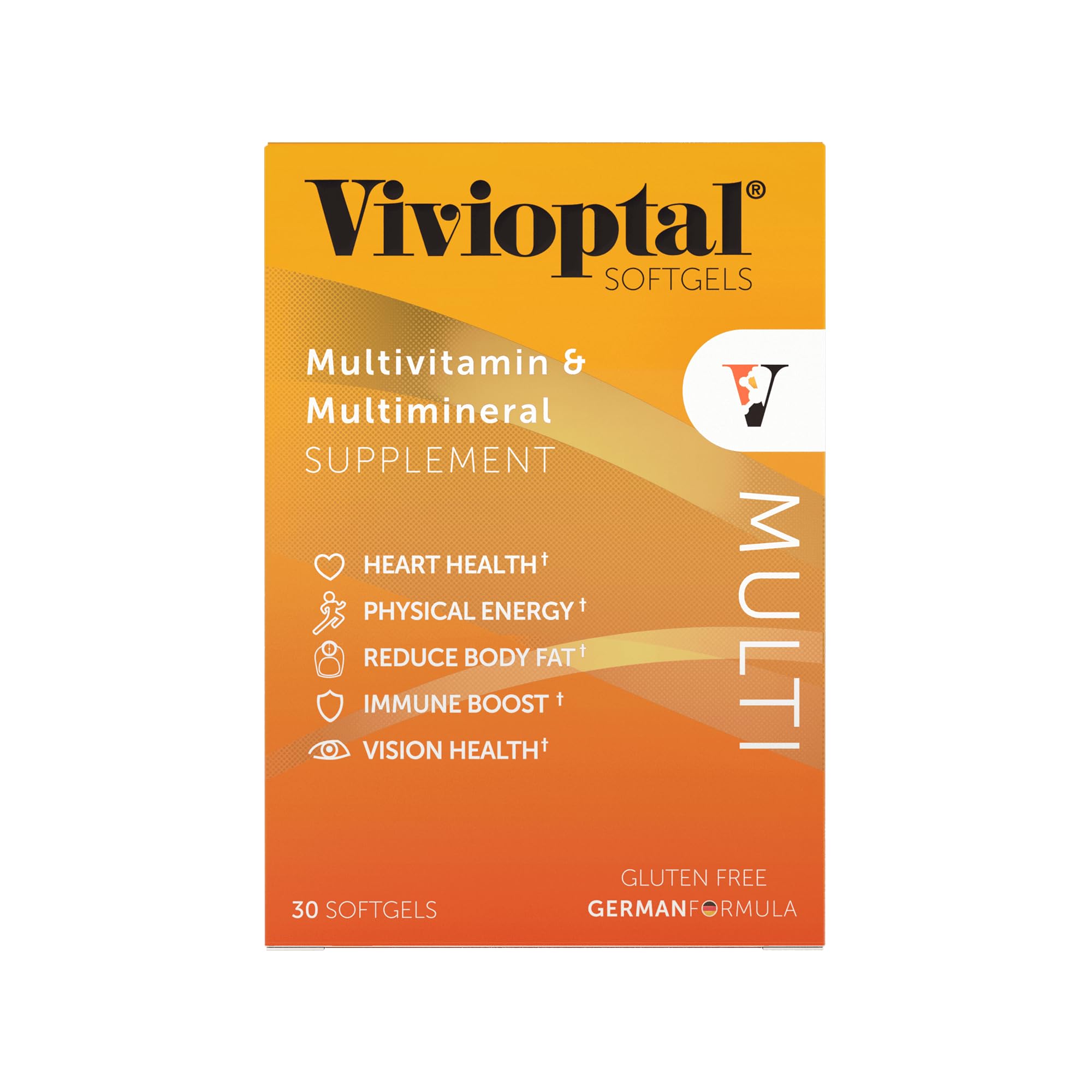 Vivioptal Multi 30 Softgels - Multivitamin & Multimineral Supplement - Lipotropic Substances & Trace Elements