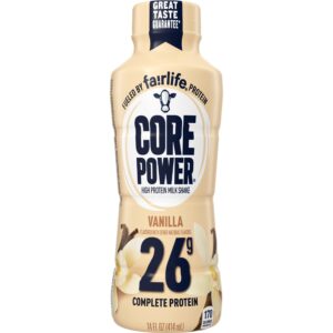 core power high protein (26g) shake, vanilla, 14 fl oz