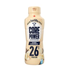 Fairlife Core Power 26g Protein Milk Shakes Variety Pack (Pack of 4), Chocolate, Vanilla, Strawberrry Banana, Banana, Made with Canadian Milk, 414mL/14 fl. oz. (Shipped from Canada)