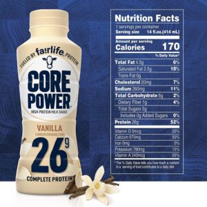 Fairlife Core Power 26g Protein Milk Shakes Variety Pack, Ready To Drink for Workout Recovery, 14 Fl Oz - (12 - Pack)