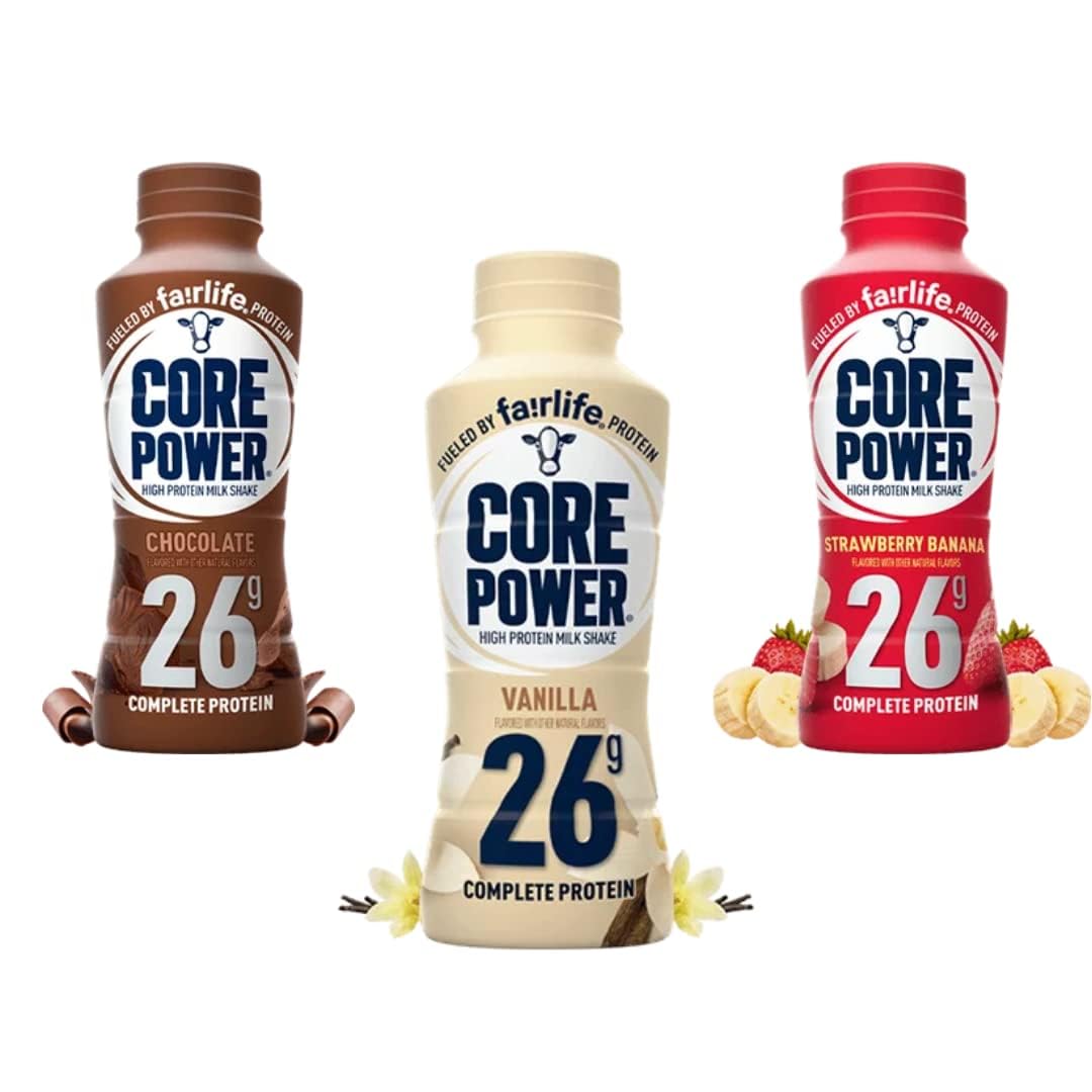 Fairlife Core Power 26g Protein Milk Shakes Variety Pack, Ready To Drink for Workout Recovery, 14 Fl Oz - (12 - Pack)