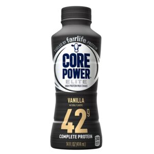 World Group Packing Solutions Fairlife Core Power Elite 42g High Protein Milk Shakes Variety 6 Pack - Vanilla, Chocolate, Strawberry - Ready to Drink for Workout Recovery, 14 Fl Oz