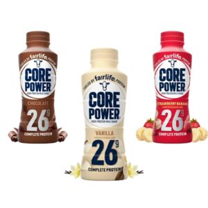 Monocorn Fairlife Core Power 26g Protein Milk Shakes Variety Pack, Ready To Drink for Workout Recovery, 14 Fl Oz (6 - Pack)