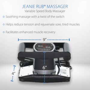 Core Products Jeanie Rub Variable Speed Massager, Deep Tissue Massage, Orbital Action for Back & Body, Premium Quality