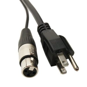 elite core 25' powered speaker cable xlr+ac pa25