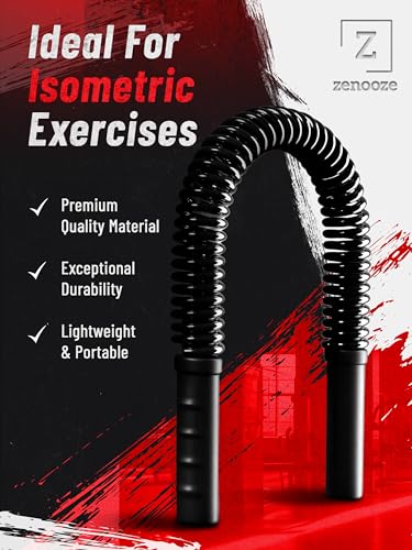 Zenooze's Power Twister Flex Bar, The Ultimate Upper Body Exercise Equipment for Strengthening Your Chest Workout, Shoulders,Biceps, Arms, Forearm Strengthener, Resorte para Hacer Ejercicio