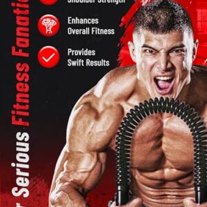 Zenooze's Power Twister Flex Bar, The Ultimate Upper Body Exercise Equipment for Strengthening Your Chest Workout, Shoulders,Biceps, Arms, Forearm Strengthener, Resorte para Hacer Ejercicio