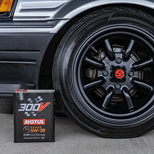 Motul 110814 300V 5W-30 POWER Car Racing Motor Oil Full Synthetic Engine Lubricant 2 Liter High Performance 4-Stroke Ester Core