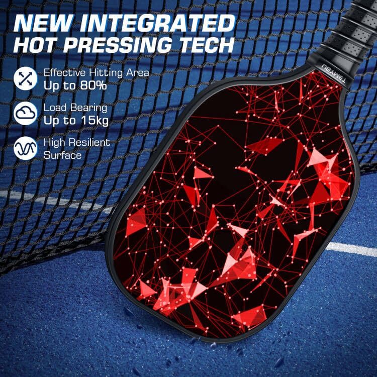 Pickleball Paddles USAPA Approved, Carbon Fiber Surface (CHS) Pickleball Paddles Set of 2, Professional Pickleball Racket, Cushion Grip, Honeycomb Core, 4 Balls & 1 Carry Bag, All Ages' Gift