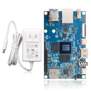 orange pi 5 8gb rockchip rk3588s 8-core 64 bit single board computer, up to 2.4ghz and 8k video codec support development board run orange pi/ubuntu/debian/android 12 os (pi 5 8gb+ power supply)