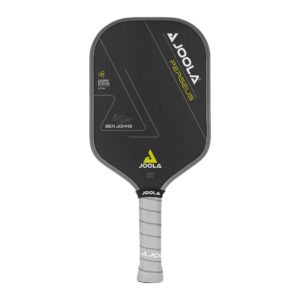 joola ben johns perseus pickleball paddle with charged surface technology for increased power & feel - fully encased carbon fiber pickleball paddle w/larger sweet spot - usapa approved. 14mm core