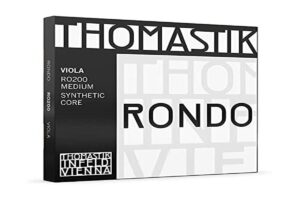 thomastik-infeld rondo viola strings ro2001, synthetic core set for advanced and pro players – chrome a, d, & g, tungsten/silver c – maximum power – tonal warmth - vast dynamic range - made in vienna