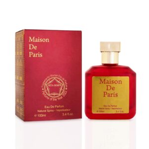 meta-bosem mason de paris red, women perfume eau de parfum natural spray fragrance - freshl notes - warm scent - great holiday gift - for all day use - a classic bottle, 3.4 fluid ounce/100ml