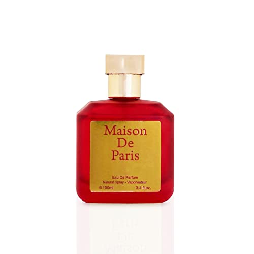 META-BOSEM Mason de Paris Red, Women Perfume Eau de Parfum Natural Spray Fragrance - Freshl Notes - Warm Scent - Great Holiday Gift - for All Day Use - a Classic Bottle, 3.4 Fluid Ounce/100Ml