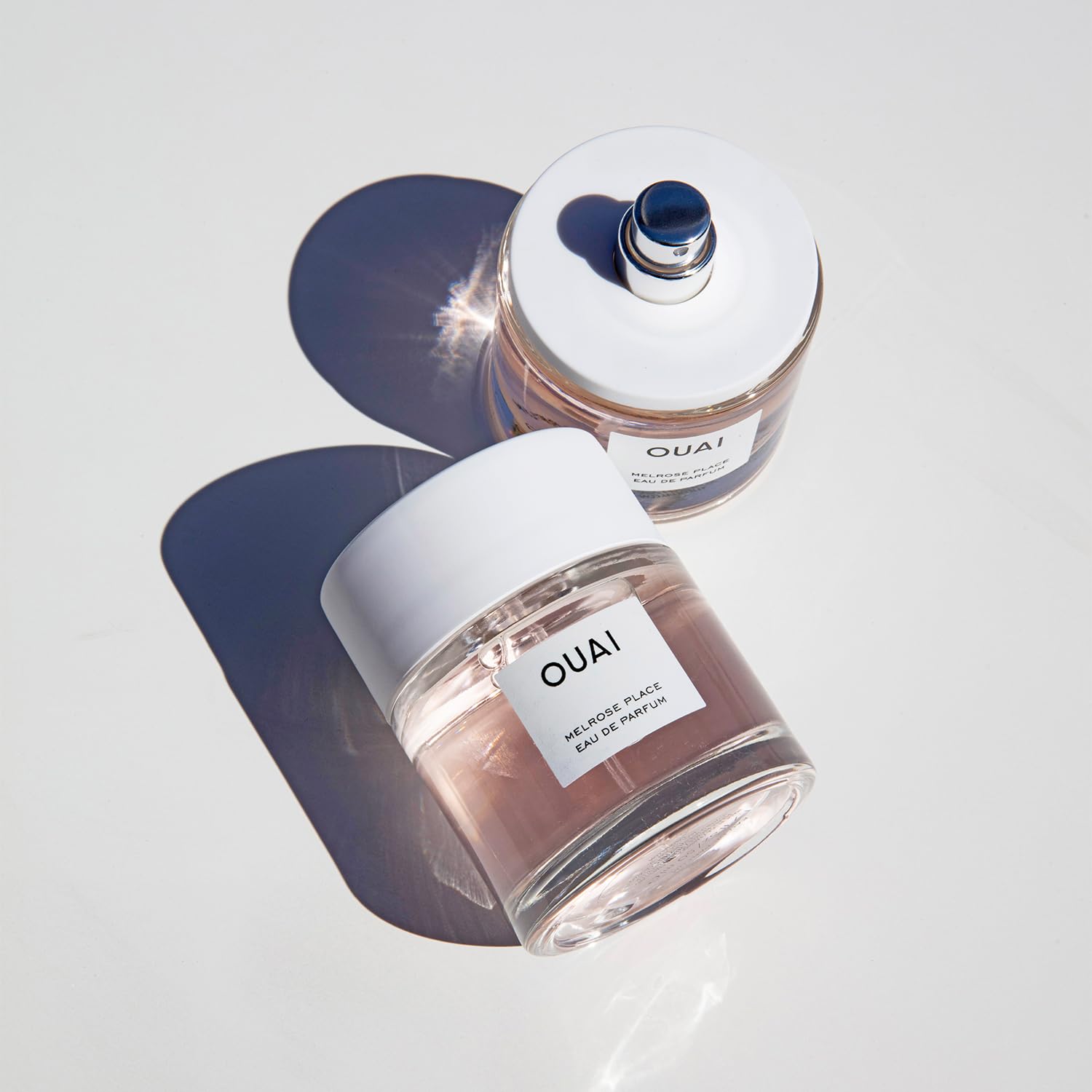 OUAI Melrose Place Eau de Parfum - Elegant Womens Perfume for Everyday Wear - Fresh Floral Scent has Notes of Champagne, Bergamot and Rose with Delicate Hints of Cedarwood and Lychee (1.7 Oz)