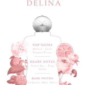 Parfums de Marly - Delina - 1 Fl Oz - Parfum for Women - Top notes Rhubarb, Lychee, Bergamot Essence - Heart notes Turkish Rose, Peony, Vanilla -Base notes Cashmeran, Musk, Vetiver - 30ml