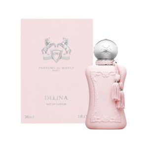 Parfums de Marly - Delina - 1 Fl Oz - Parfum for Women - Top notes Rhubarb, Lychee, Bergamot Essence - Heart notes Turkish Rose, Peony, Vanilla -Base notes Cashmeran, Musk, Vetiver - 30ml