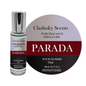 clashoky fragrance perfume oils parada lunna rossa cologne roll on body oil for men (12ml) (pack of 1)