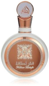 lattafa fakhar eau de parfum spray for women, 3.4 ounce