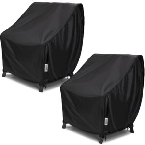 varietyface outdoor furniture covers,patio chair covers waterproof, lawn furniture covers outdoor fits up to 36w x 37d x 36h inches 2 pack black