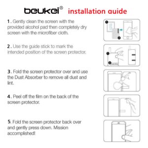 beukei (3 Pack) Compatible for Casio PRG-600/650 / PRW-6600 Screen Protector Tempered Glass, (36 mm)，Anti Scratch, Bubble Free