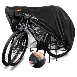 indeed buy bike cover for 1, 2 or 3 bikes waterproof bicycle cover outdoor bike storage covers xl xxl 420d heavy duty rain sun uv wind proof for mountain road electric bike etc