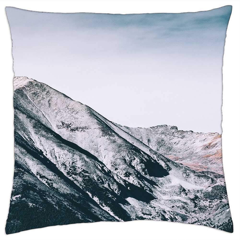 LESGAULEST Throw Pillow Cover (16x16 inch) - Nature Mountain Hike Climb Trek Travel Adventure