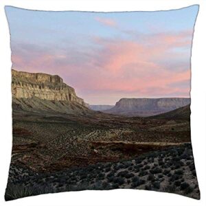 lesgaulest throw pillow cover (16x16 inch) - nature landscape travel adventure trek green bush