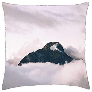 lesgaulest throw pillow cover (16x16 inch) - nature landscape mountain travel adventure trek 6