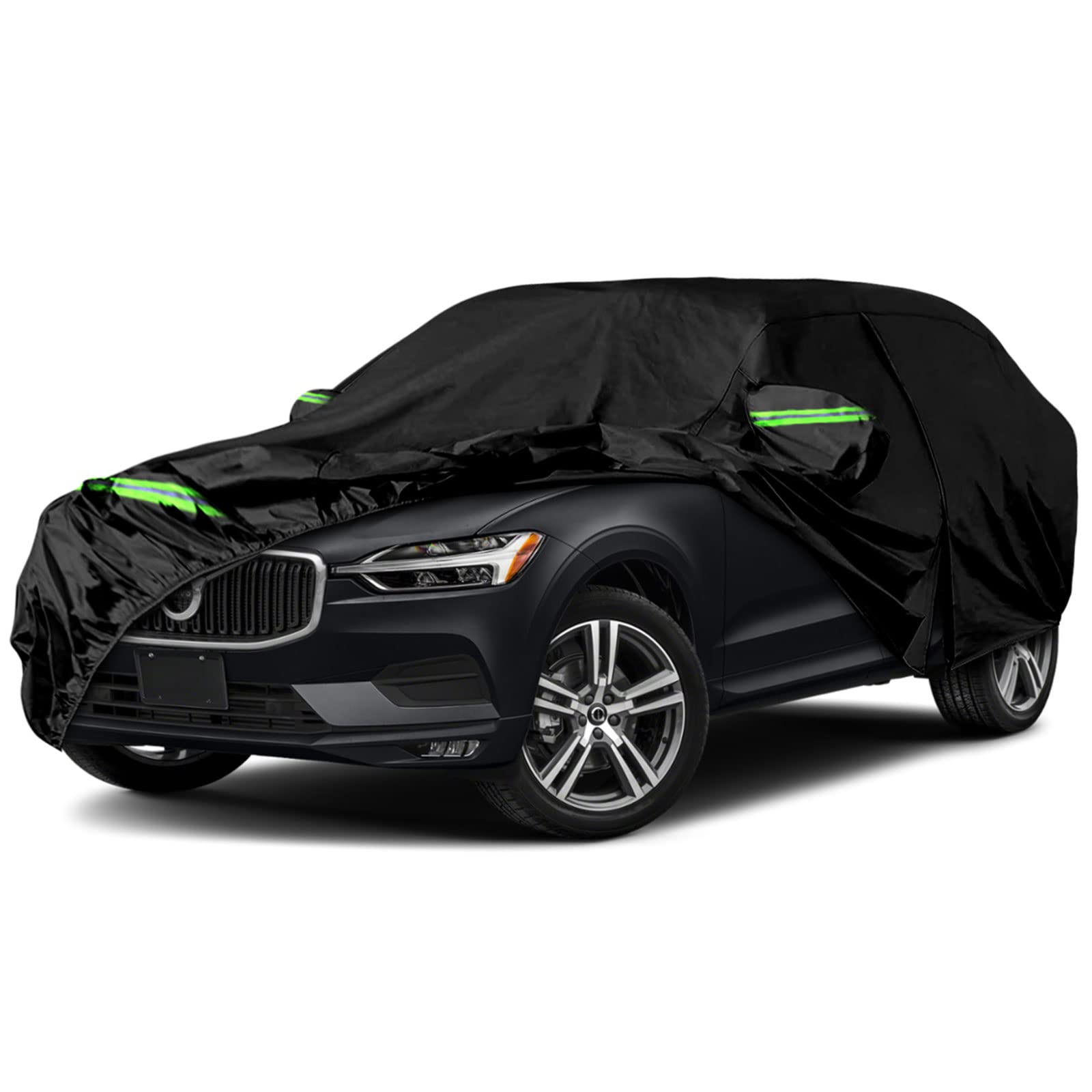 Waterproof Car Covers Replace for 2008-2024 Volvo XC60, 6 Layers All Weather Custom-fit Car Cover with Zipper Door & Windproof Bands for Snow Rain Dust Hail Protection (XC60)