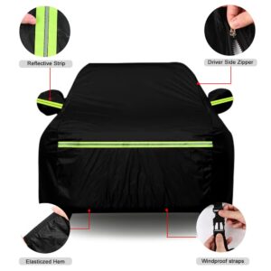 Waterproof Car Covers Replace for 2008-2024 Volvo XC60, 6 Layers All Weather Custom-fit Car Cover with Zipper Door & Windproof Bands for Snow Rain Dust Hail Protection (XC60)