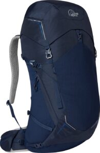 lowe alpine airzone trek backpack for day or short hikes, airzone trek 35:45 liter, navy